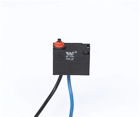 Waterproof Micro Switch Push Button Switch With Wire Stainless Push