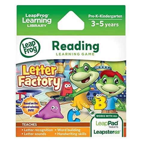 Leapfrog Letter Factory Learning Game Works With Leappad Tablets And