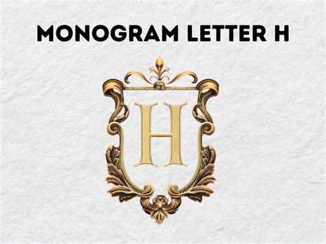 Stylish Monogram Letter H Digital Svg Monogram Design Download