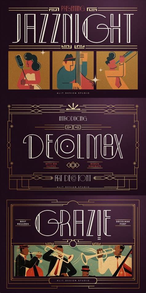 Decolmax Art Deco Typeface In 2025 Art Deco Font Deco Font Art Deco