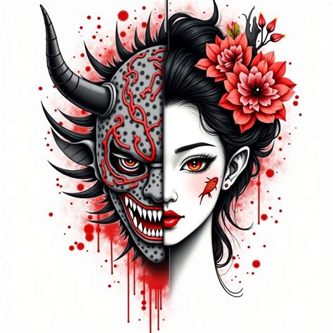 Japanese Folklore Fusion Art Stable Diffusion Online