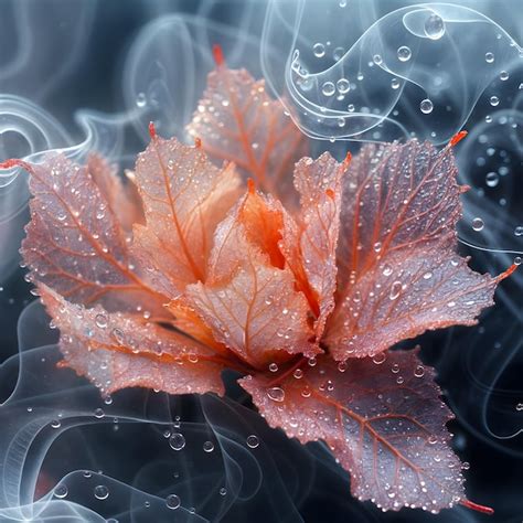 Premium Photo Translucent Floral Symphony