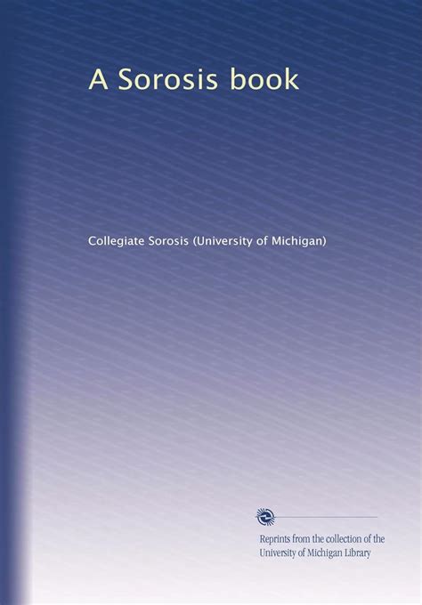 A Sorosis Book Collegiate Sorosis University Of Michigan