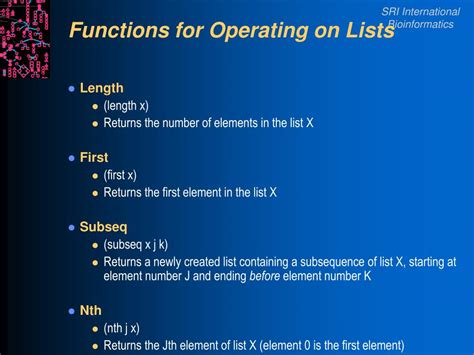Ppt Introduction To Lisp Programming Of Pathway Tools Queries And Updates Powerpoint