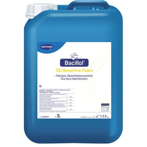 Bacillol 30 Sensitive Foam Felületfertőtlenítő Hab 5 L Plá