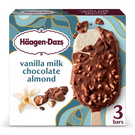 Haagen Dazs Vanilla Milk Chocolate Almond Ice Cream Bars