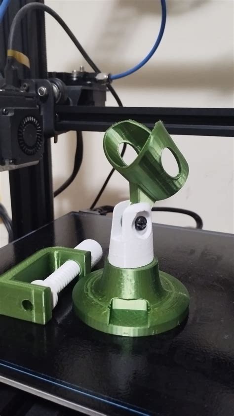 🎤 Soporte Para Micrófono・archivo Stl Para Impresión 3d・cults