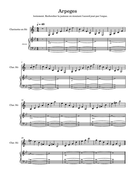Exercice Clarinette Pdf