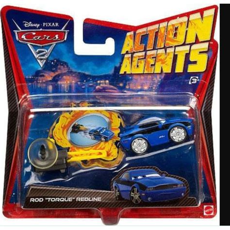 Mattel Dxv29 Disney Pixar Cars 2 Action Agents Rod Torque Redline