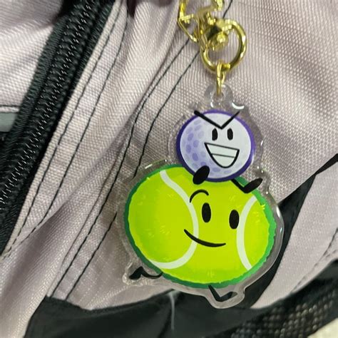 Bfdi Keychains 25 Acrylic Firey Bubble Teardrop Golfball