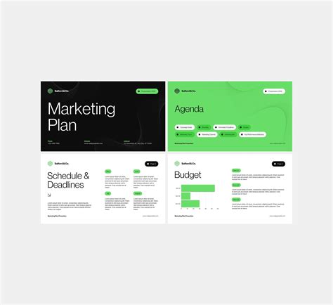 Modern Marketing Plan Pitch Deck Template For Business Proposals
