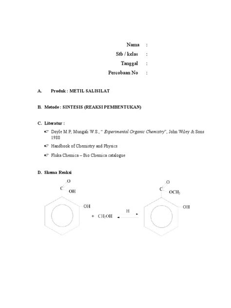sintesis metil salisilat cod scr pdf