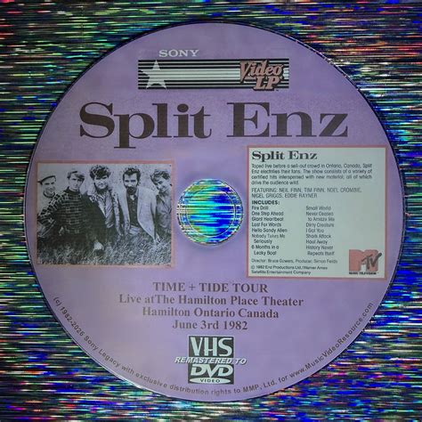 Split Enz Time Tide Live At The Hamilton Place Theatre Hamilton