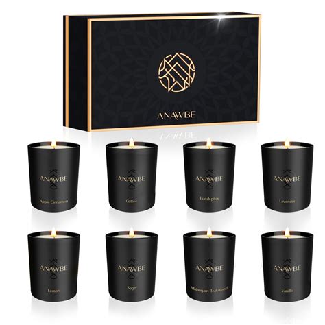Anawbe Home Scented Candles Aromatherapy Candle Set Of 8