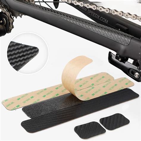 Nicedack Bicycle Chainstay Protector 3 Pack Honeycomb Pvc Frame