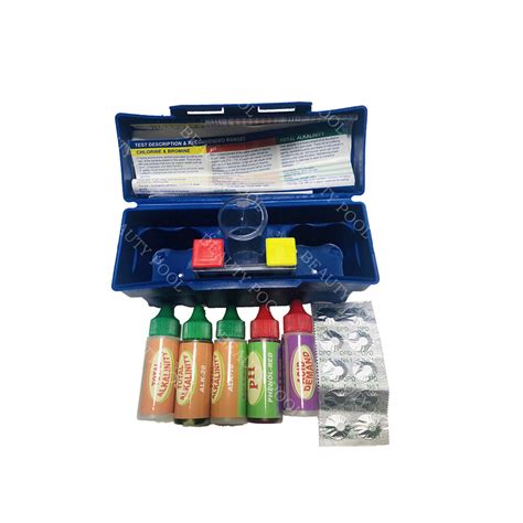 60607 4 Way Test Kit With Dpd Tablets Ph Cl Alkalinity Acid Demand