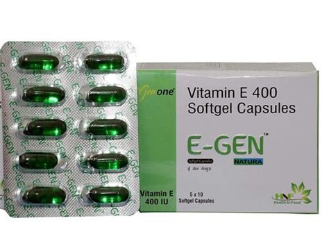 Vitamin E Antioxidant Capsules 400 Iu 1x10 Per Strip Supports Skin