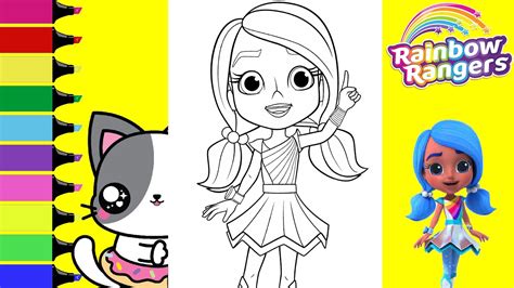 Coloring Rainbow Rangers Bonnie Blueberry Pepper Mintz Mandarin Orange