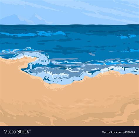 Beach Royalty Free Vector Image Vectorstock