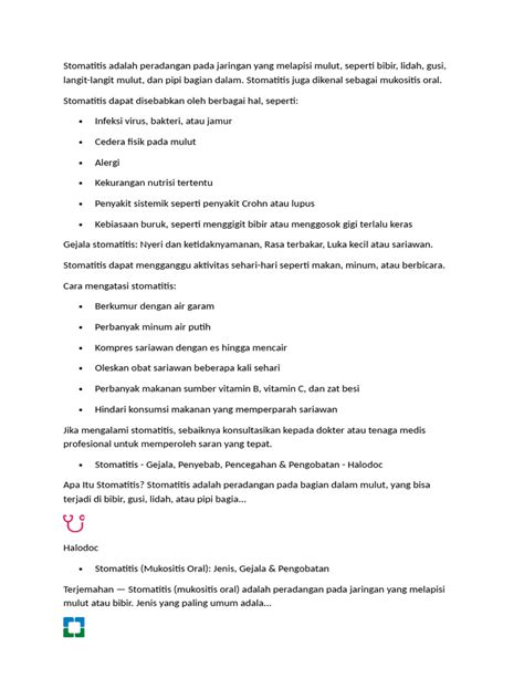 Stomatitis Adalah Pdf