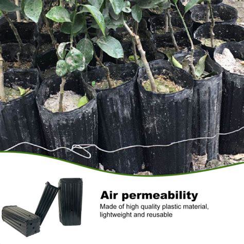 10pcs Tall Tree Pots Seedling Tall Nursery Potstree Planter Pots Deep