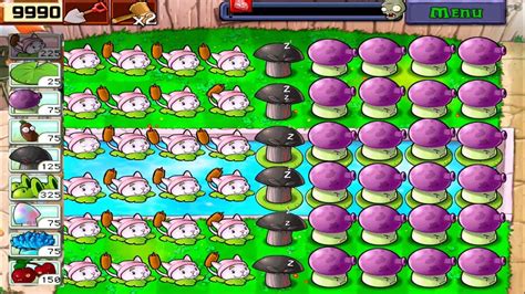 Plant Vs Zombie Cattail Vs Doom Shroom Vs Fume Shroom Full Hd