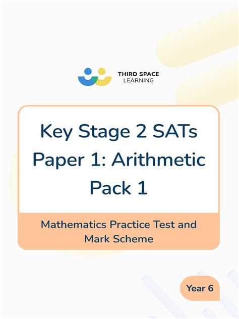 Key Stage 2 Sats Paper 1 Arithmetic Pack 1 Pdf