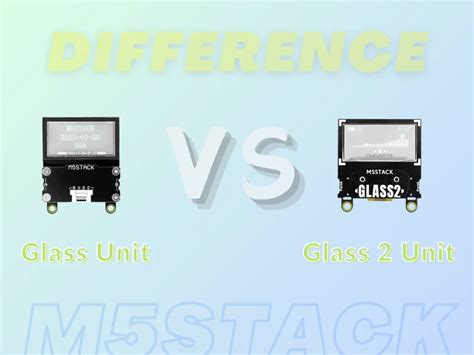 M5stack Unit Glass Vs Unit Glass2 Confronto Tra Display Oled Traspar