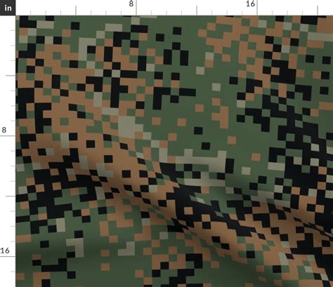 Latvian Woodland Digital Camo Fabric Spoonflower