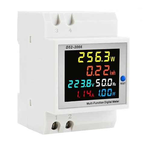 Digital Single Phase Energy Meter Tester Power Usage Monitor Ac110v 40v