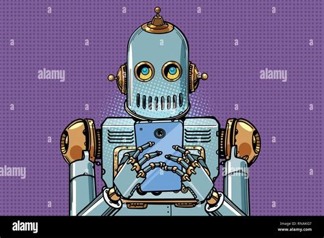 Retro Robot Illustration