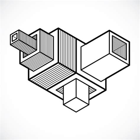 Premium Vector Engineering Abstract Shape Vector Polygonal Figure