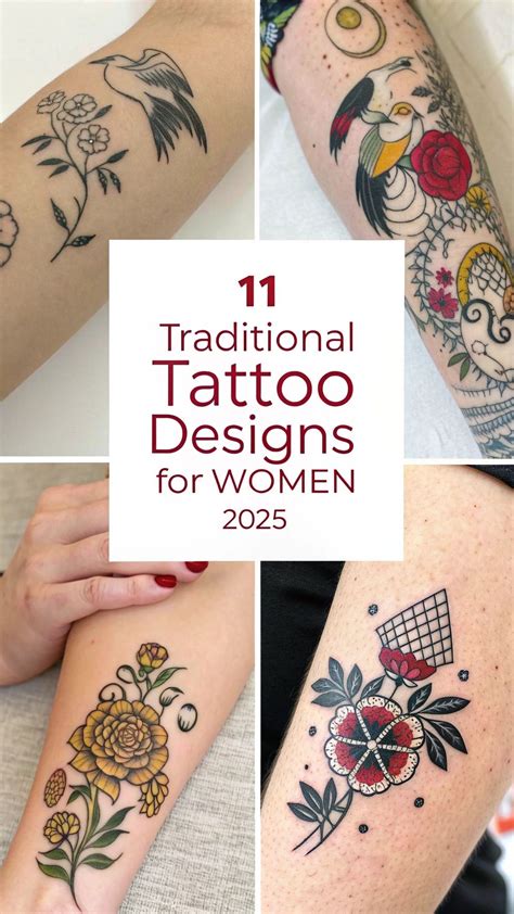 Beautiful Traditional Tattoo Designs For Women To Consider In 2025