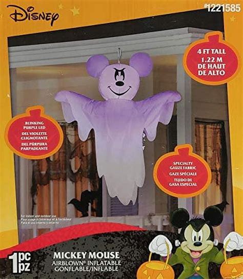 Gemmy 4 Airblown Inflatable Hanging Disney Mickey Mouse As Ghost