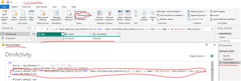 solved re power bi query editor creating dimensions and