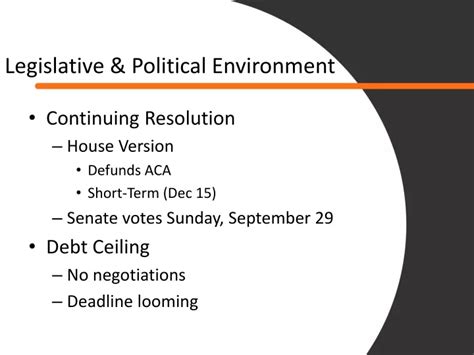 Ppt Navigating Legislative And Political Environment Ctes Role In