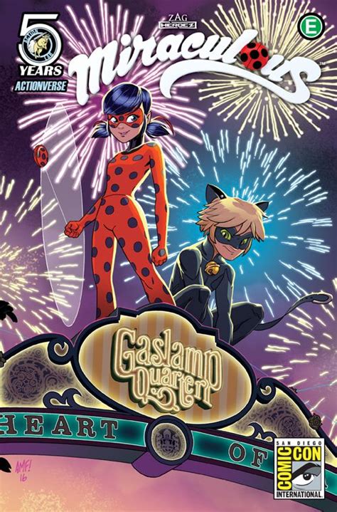 The Cover To An Animated Comic Book Featuring Two Women Dressed As Ladybug And Cat
