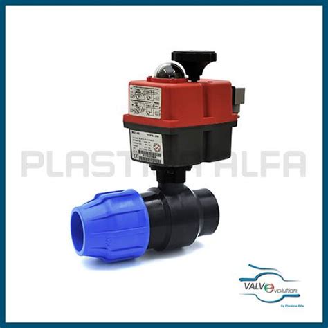 Female Threaded Compression Valve With Electric Actuator Plastica Alfa