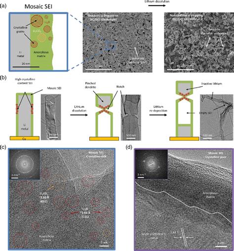 A Schematic Of The Mosaic Sei Nanostructure That Forms On Li Metal And Download Scientific