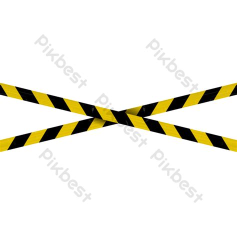 Vector Scene Illustration Crime Realistic Tape Police Line And Danger Road Safety Png Images