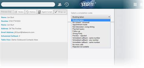 set a callback for an outbound call