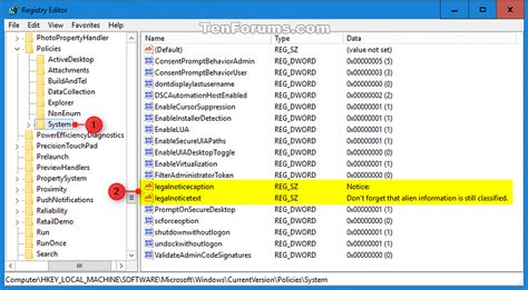 Add Sign In Message For Users In Windows 10 Tutorials