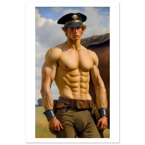 Celebrating Gay Art Naked Man Army Lgbtq Print Hot Guy Etsy Uk