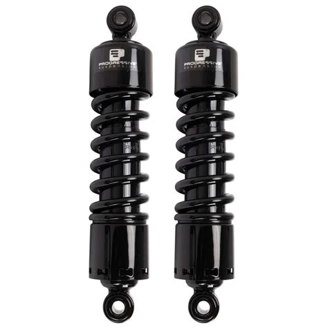 Progressive Suspension 412 Series 12 Shocks Black With Short Covers
