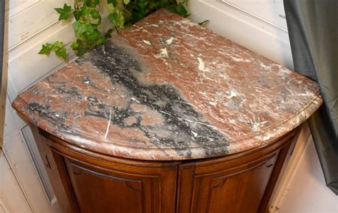 Proantic Oak Corner Marble Top 18th Century Period Woodwork Corner