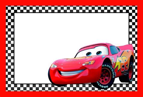Cars Lightning Mcqueen Printable Template Free Invitation Templates