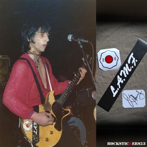 Johnny Thunders Lamf Guitar Stickers The Heartbreakers Vinyl Replica Decal Gibson Les Paul