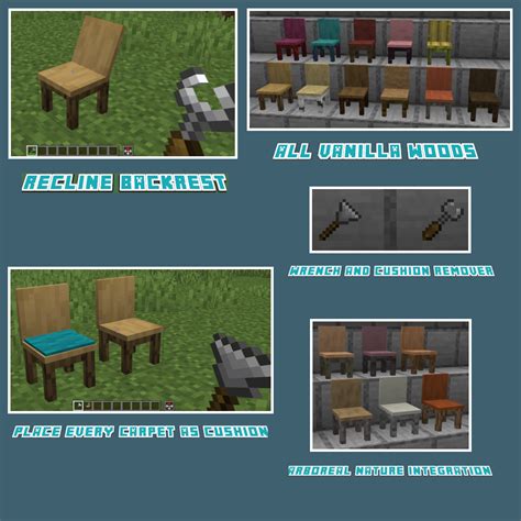 Aesthetic Seating Minecraft Mods Curseforge