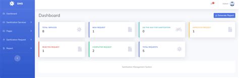 Sanitization Management System Sanitization Management Project In PHP
