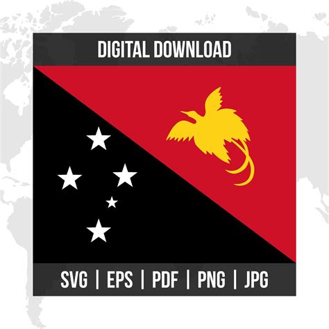 Papua New Guinea Flag National Flag Svg Eps Pdf Png  High